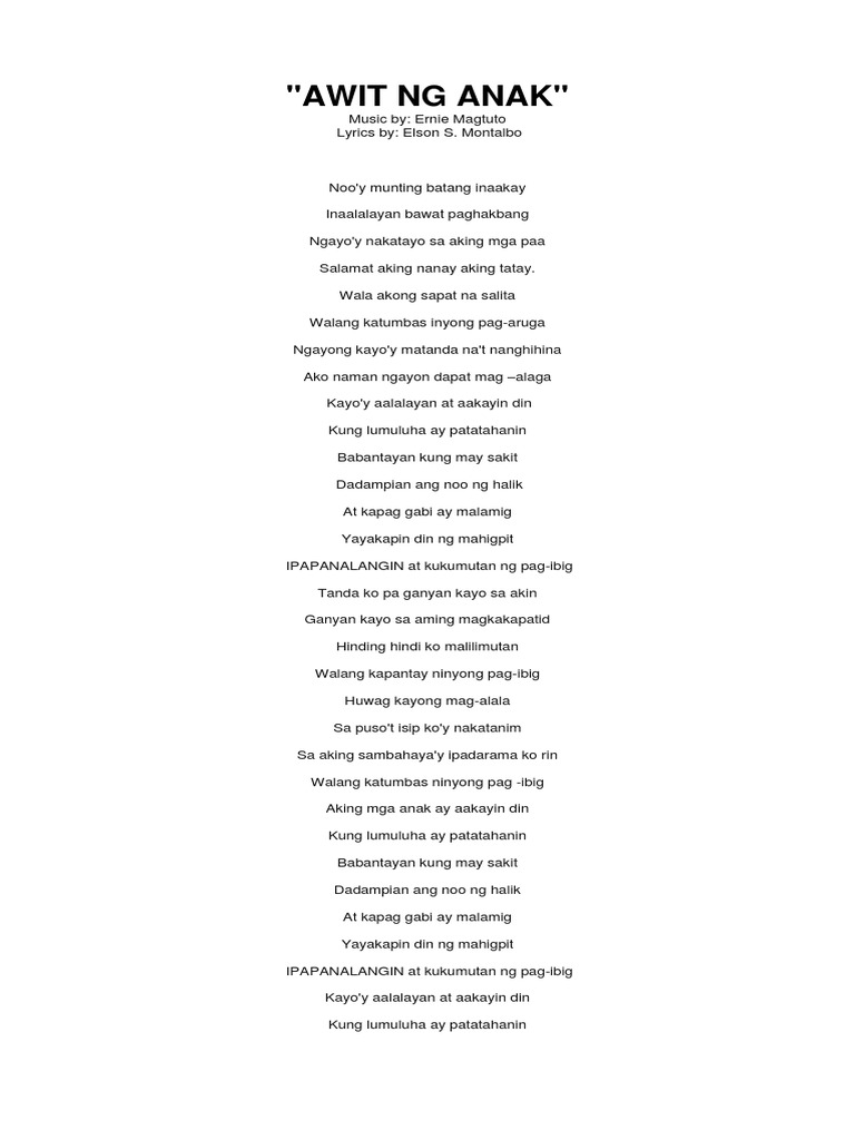Awit Ng Anak