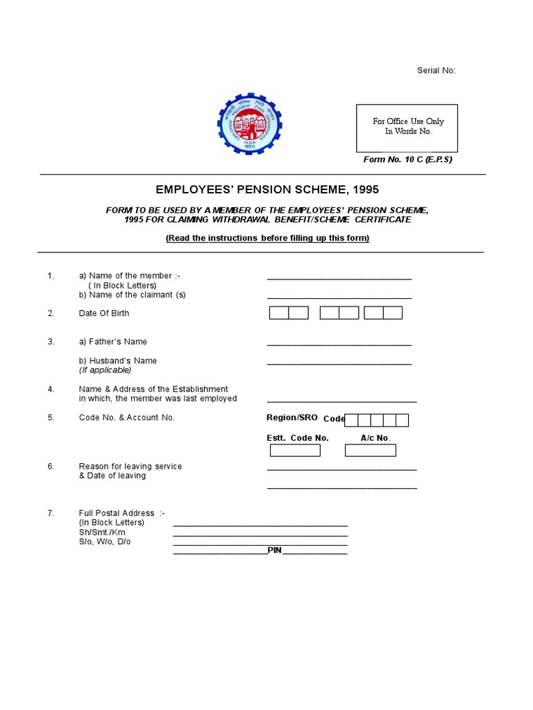 Form 10c Form 19 Word Format Doc Form 10c | PDF | Cheque | Banks