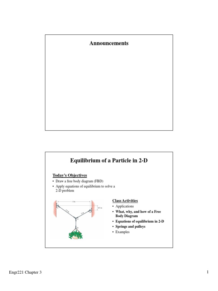 CH 3 Statics Problems 2-D and 3-D | PDF | Force | Euclidean Vector