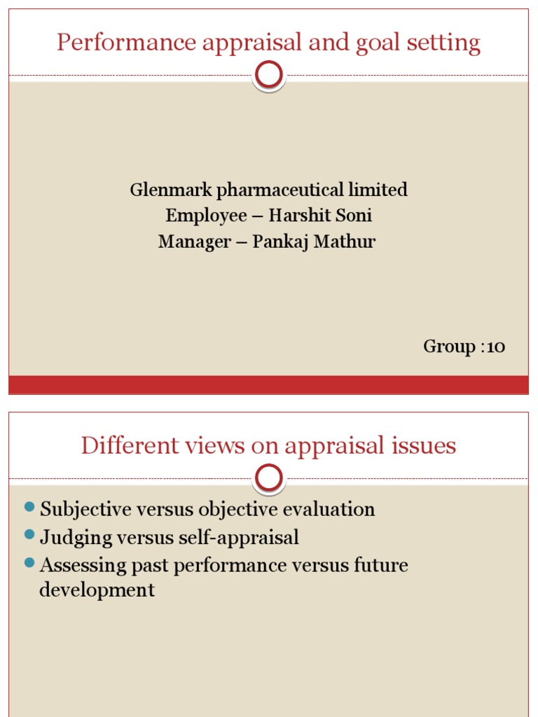 Performance Appraisal and Goal Setting | PDF