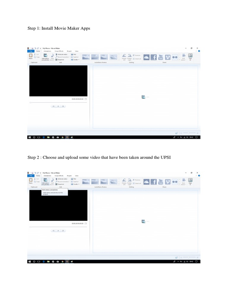 Step 1: Install Movie Maker Apps | PDF