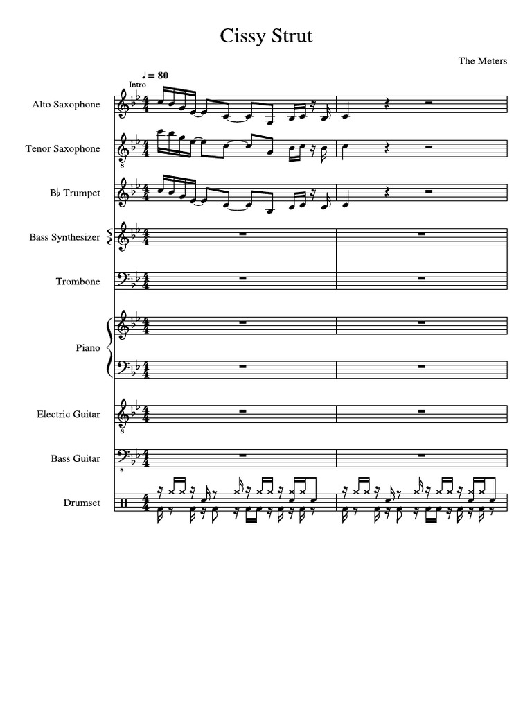 Cissy Strut-Score and Parts | PDF