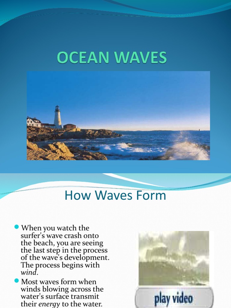 OCEAN WAVES.ppt | Hydrography | Waves