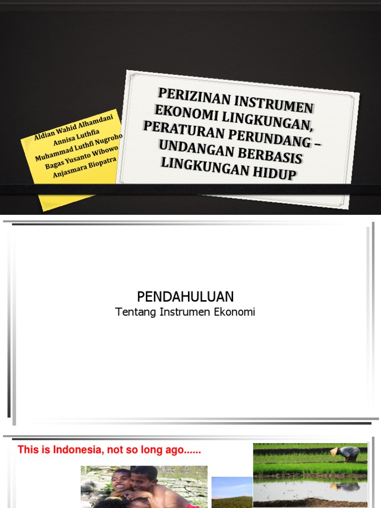 Hukling PPT Instrumen Lingkungan 1 | PDF | Bisnis | Pengelolaan ...