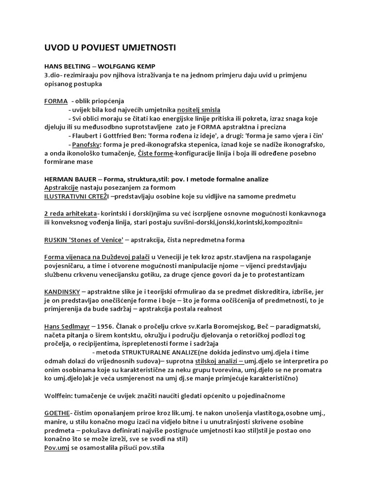 Uvod U Povijest Umjetnosti | PDF