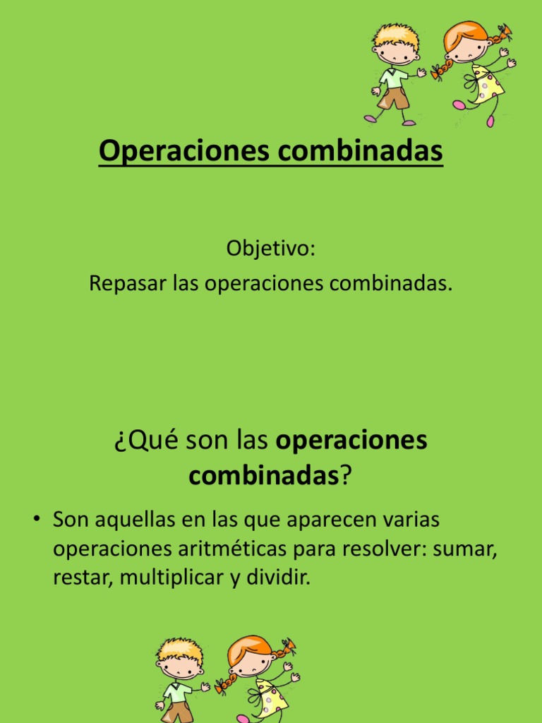 Operaciones Combinadas | PDF