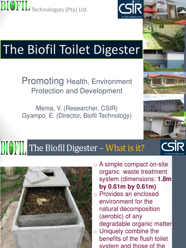 Biofil Toilet Digester: Eco-Friendly Waste Solution | PDF | Anaerobic ...