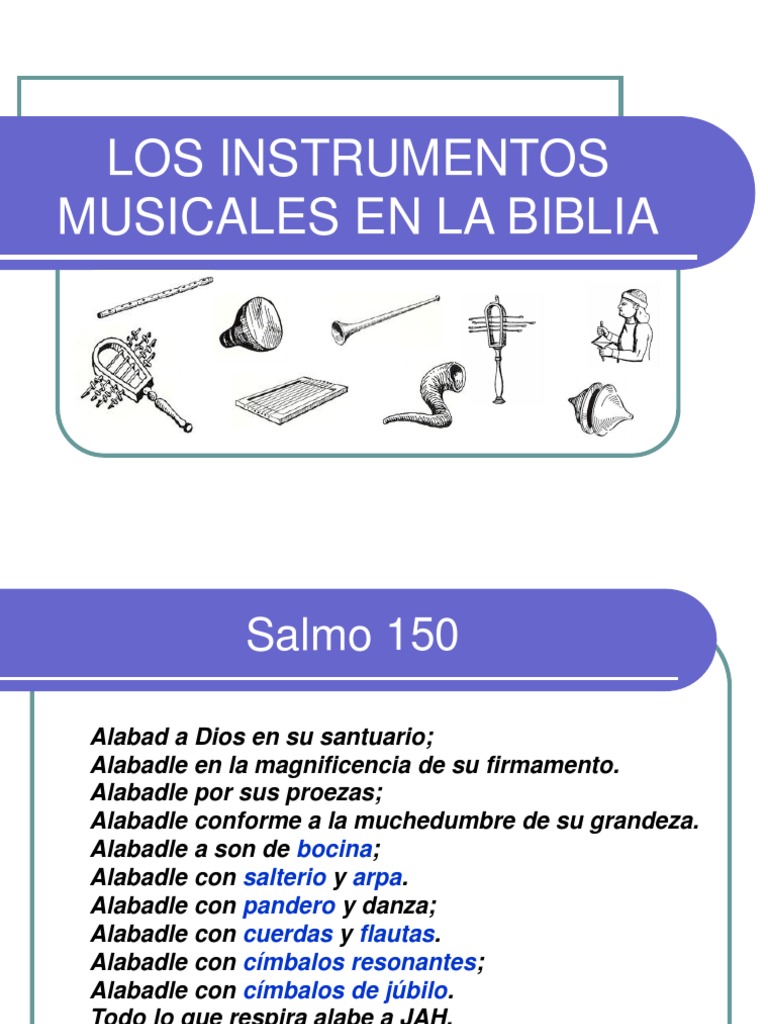 Instrumentos Musicales Bíblicos | PDF | Salmos | Biblia hebrea
