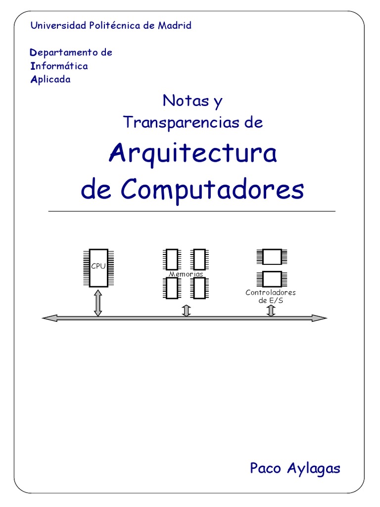 Notas Y Transparencias de Arquitectura de Computadoras PDF | PDF | Unidad Central de ...