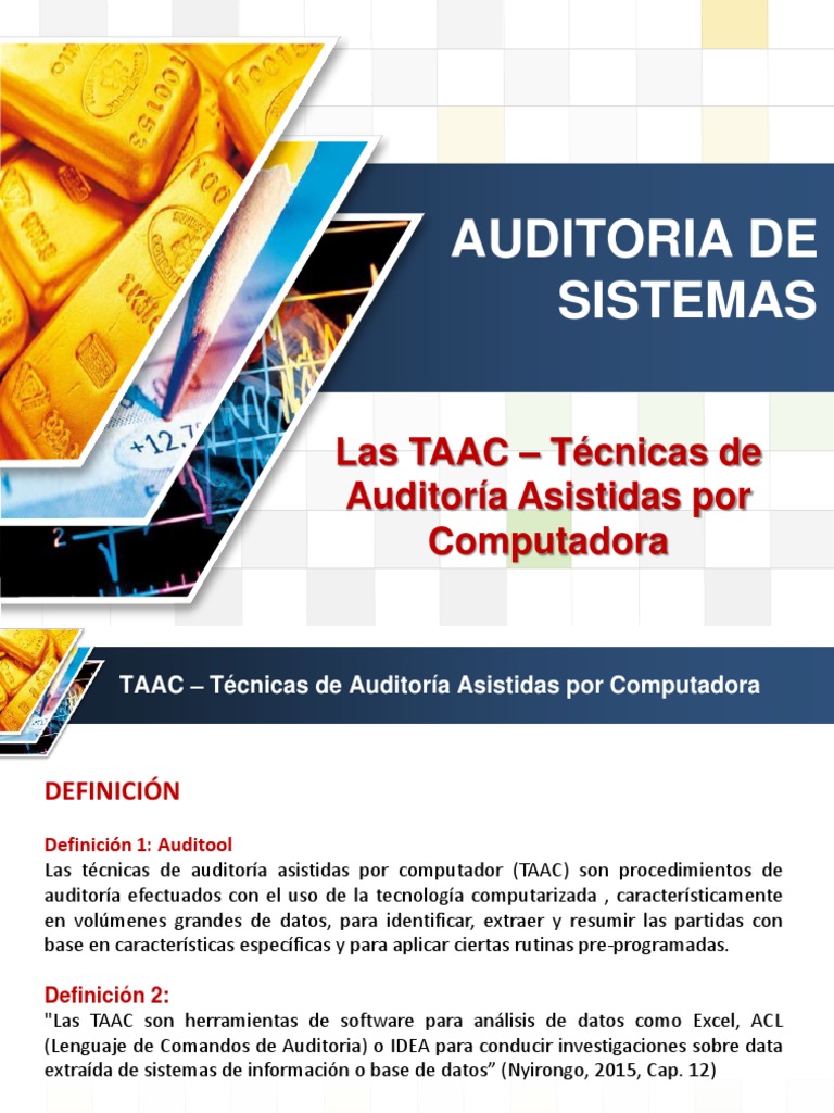 TAAC Técnicas de Auditoría Asistidas Por Computadora | PDF | Software ...