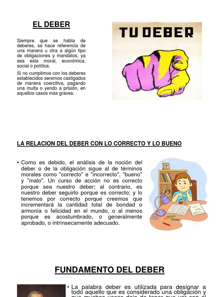 El Deber Diapo | PDF | Immanuel Kant | Moralidad
