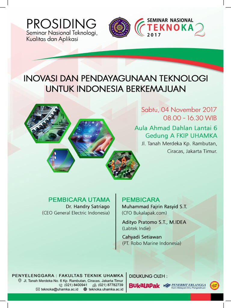 Prosiding Semnas Teknoka (Ke-2) 2017 | PDF | Seni | Teknologi & Rekayasa
