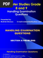 ICT Final Exam For Grade 8 | PDF | Read Only Memory | Computer Data Storage