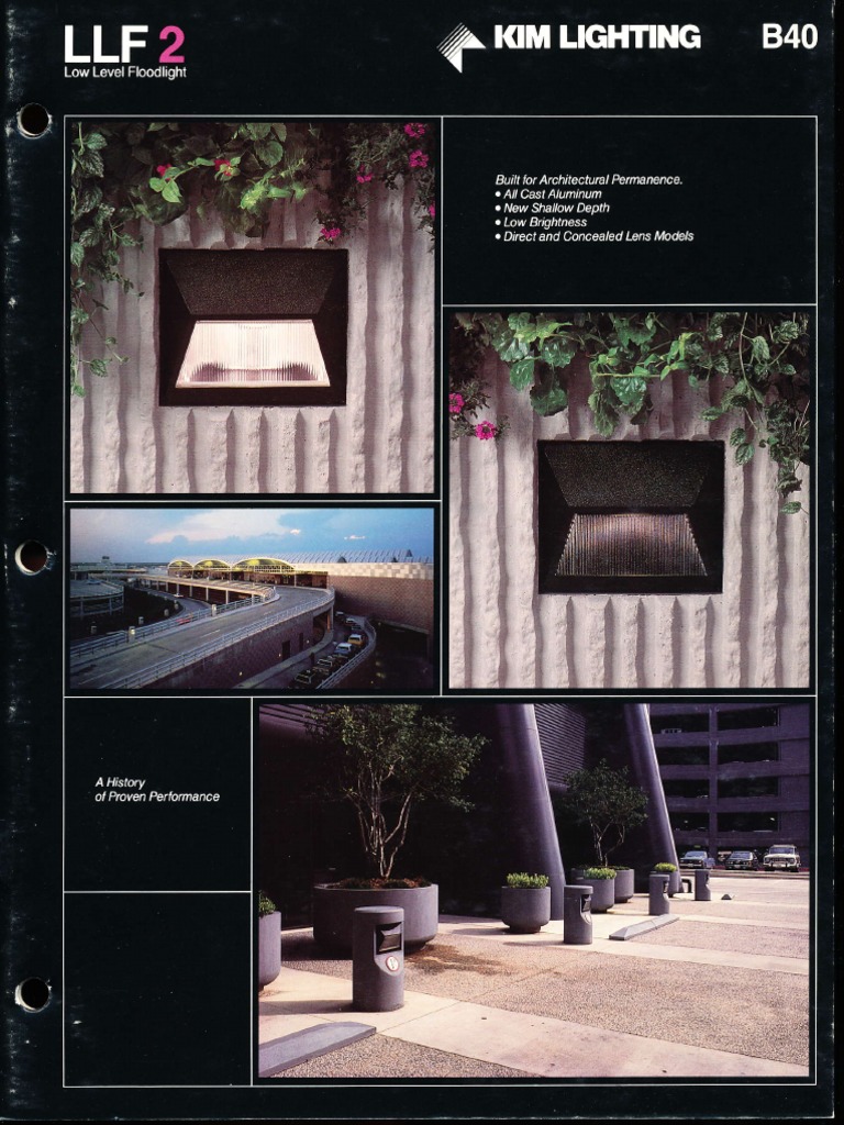 Kim Lighting LLF Low Level Floodlight Brochure 1990 | PDF | Building ...
