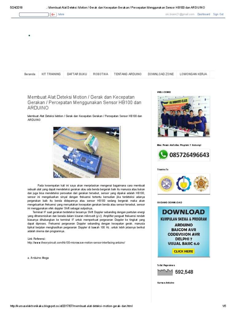 Membuat Alat Deteksi Motion - Gerak Dan Kecepatan Gerakan - Percepatan ...