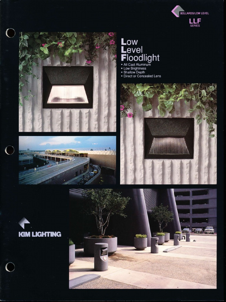 Kim Lighting LLF Low Level Floodlight Brochure 1994 | PDF | Materials ...