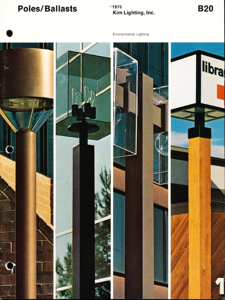 Kim Lighting Poles & Ballasts Brochure 1976 | Building Materials ...