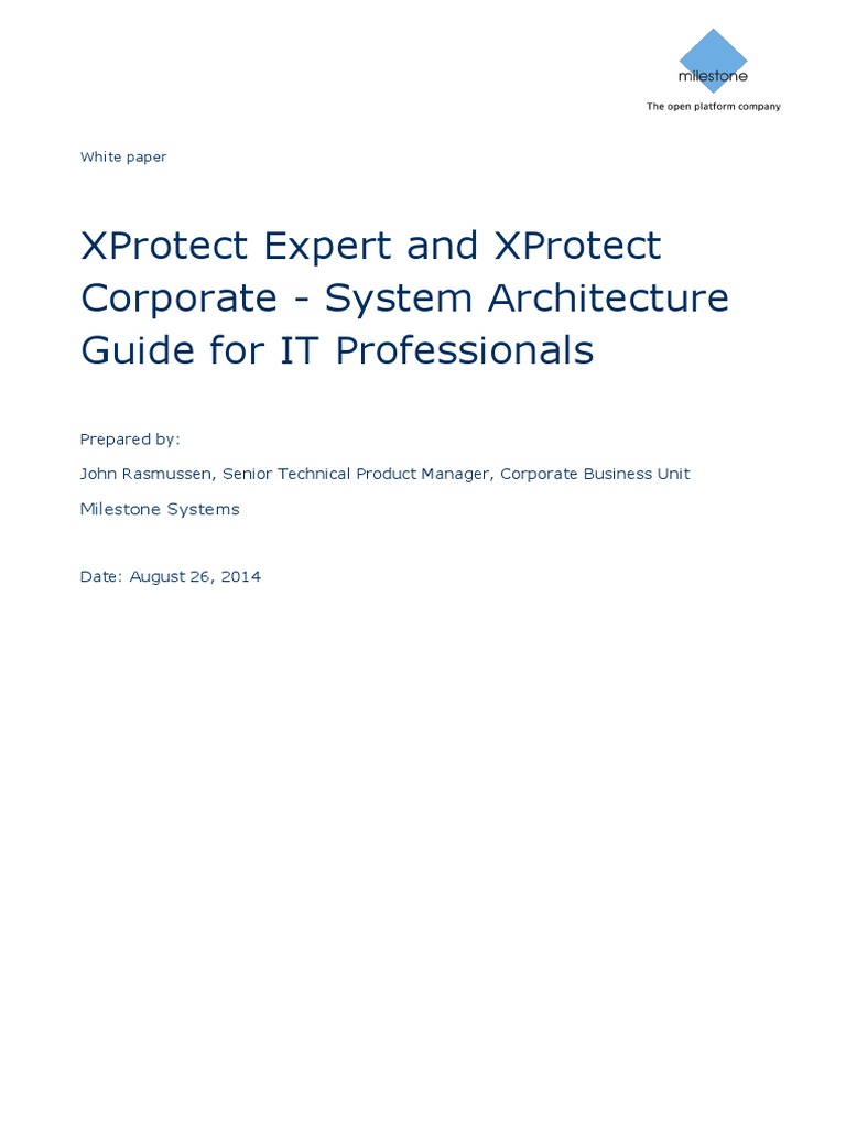 Xprotect Corporate WP Milestone Storage Architecture | PDF | Server (Computing) | Virtual ...