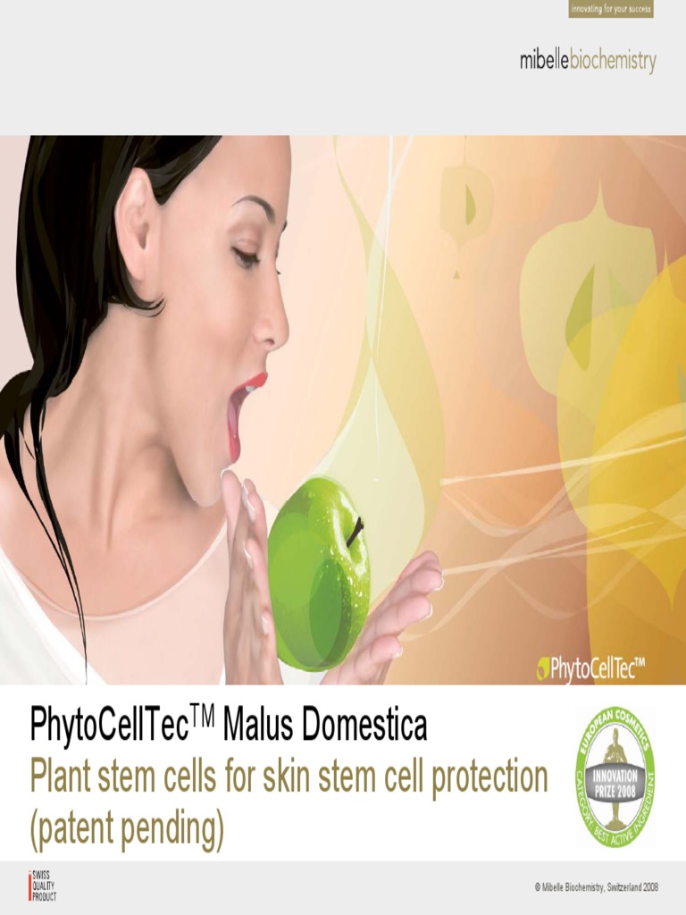 Phytocelltec Malus Domestica | PDF | Cell Potency | Cellular Differentiation