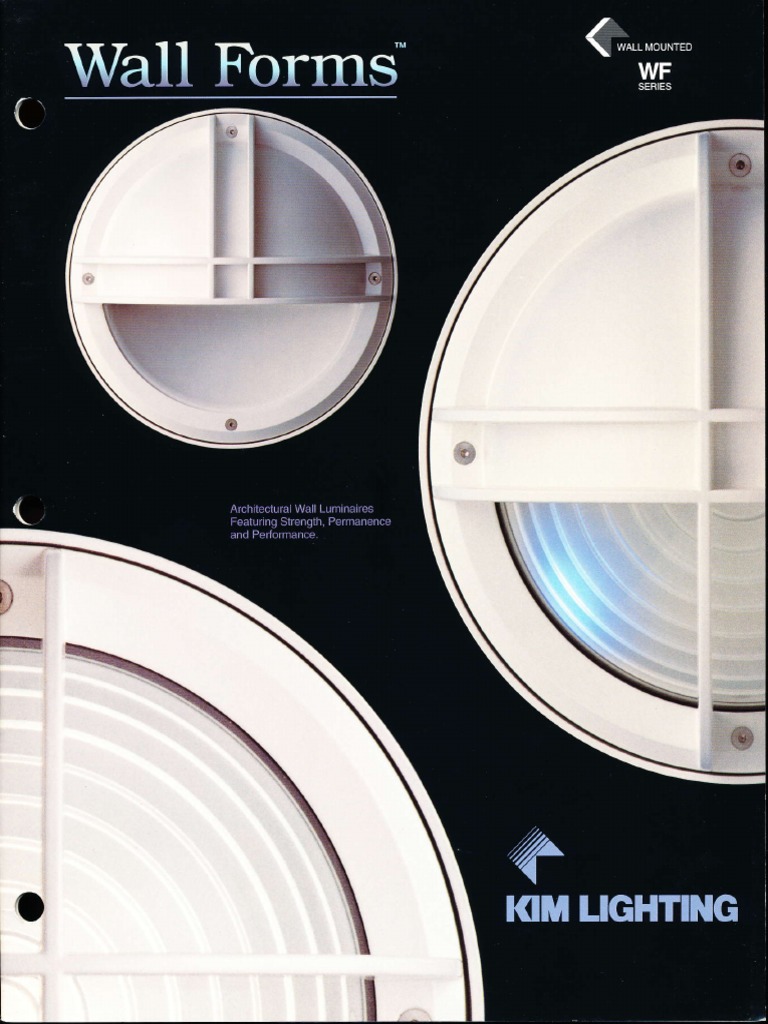 Kim Lighting Wall Forms Brochure 1995 | PDF | Chemistry | Materials