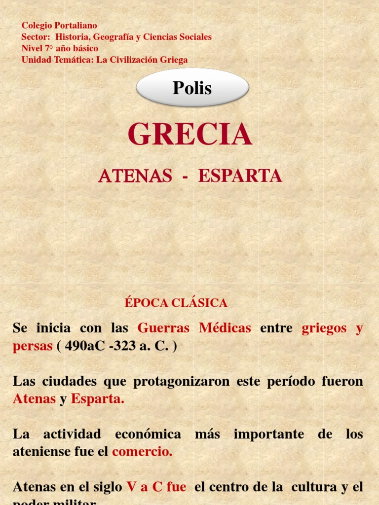 7° Atenas y Esparta | Descargar gratis PDF | Esparta | Antigua Grecia