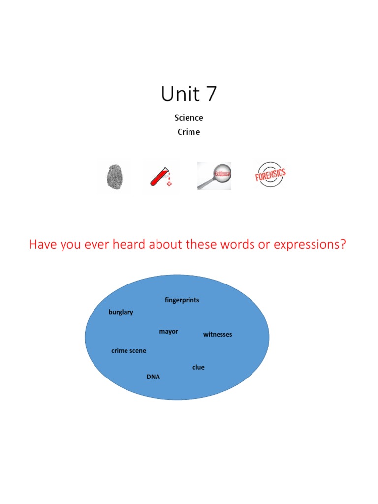 Unit 7 - Lesson 1 | PDF