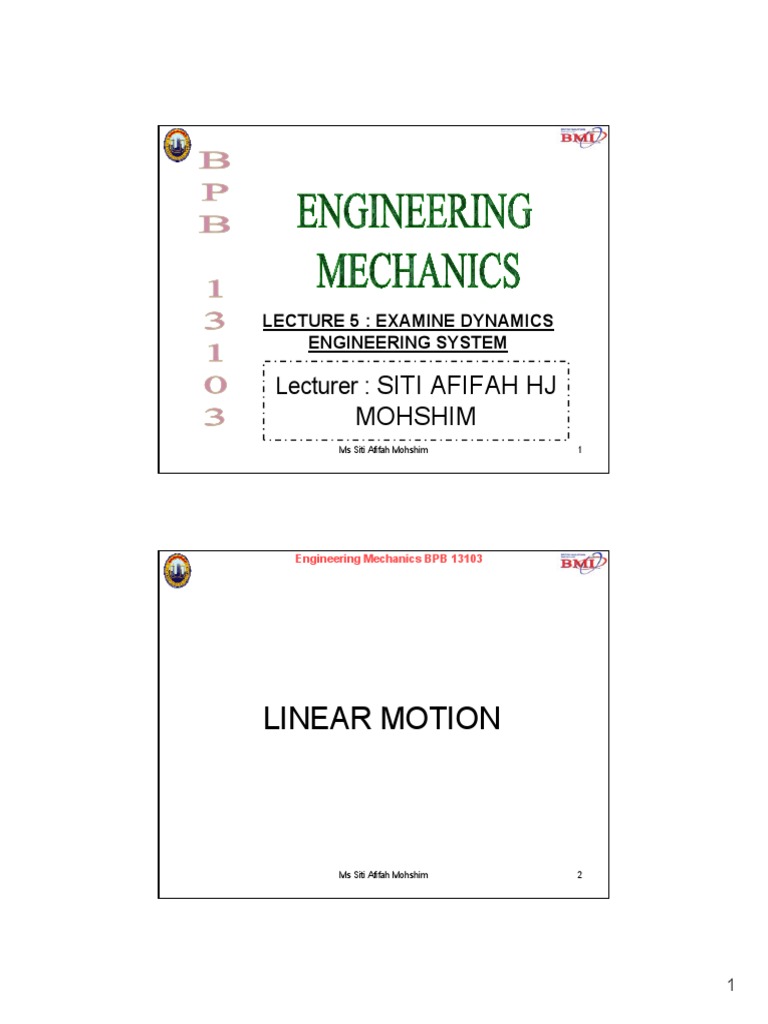 Lec - 05 - (Linear Angular Motion) | Download Free PDF | Velocity | Acceleration