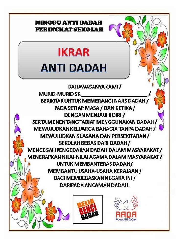 Ikrar Anti Dadah