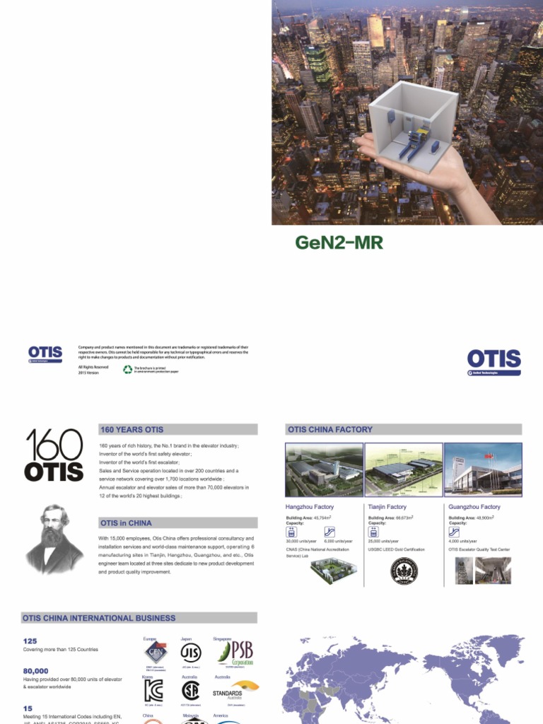ASCENSOR OTIS Gen2-MR PDF | PDF