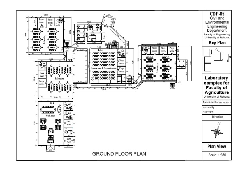 Ground Floor Plan: Laboratory Complex For Faculty of Agriculture | PDF