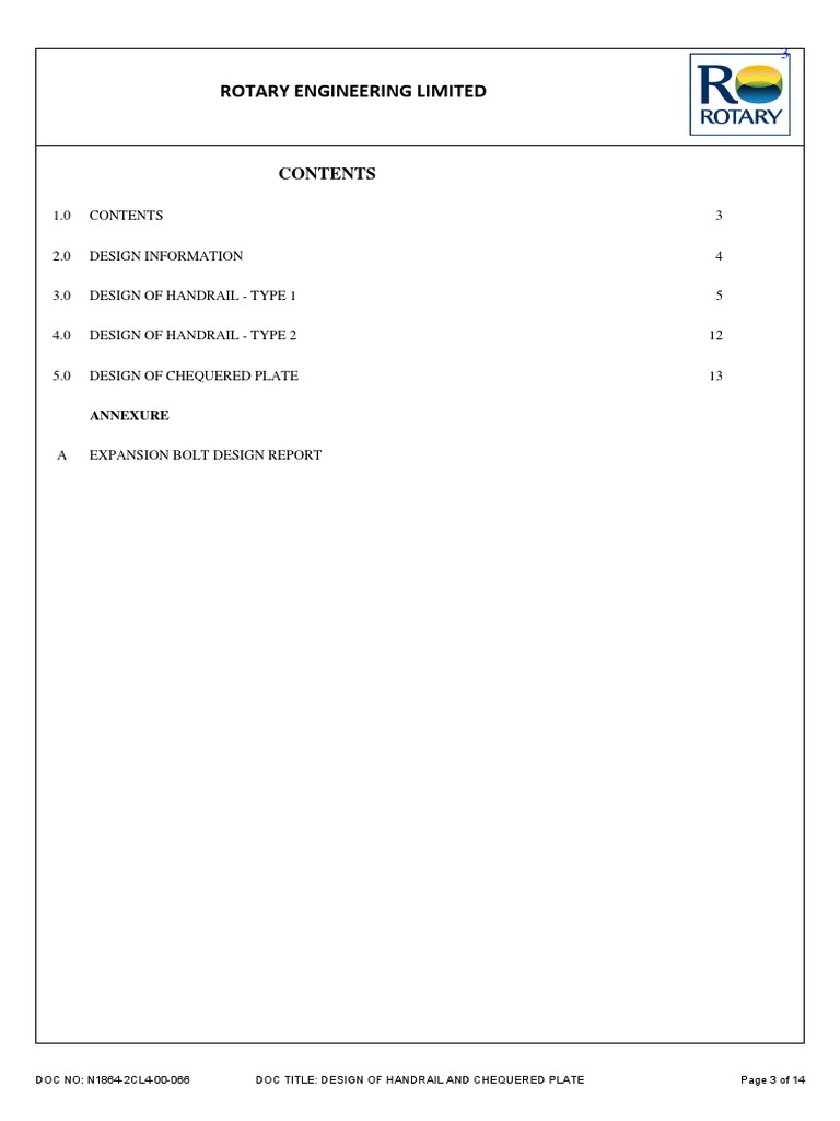 Handrail Design and Load Calculations | PDF | Structural Steel | Bending