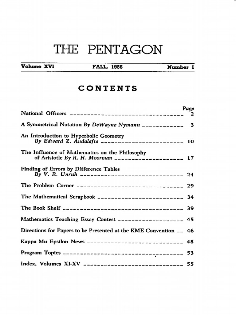 Vol 16 Num 1 Fall 1956 | PDF | Aristotle | Euclidean Geometry
