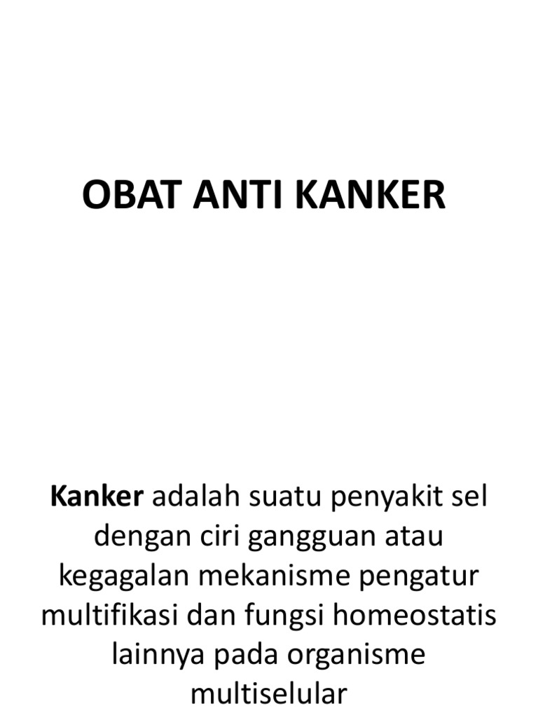 Obat Anti Kanker | PDF