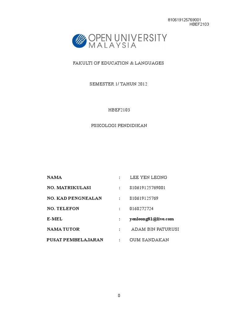 Hbef2103 810619125769 As | PDF | Psychodynamics | Psychoanalysis