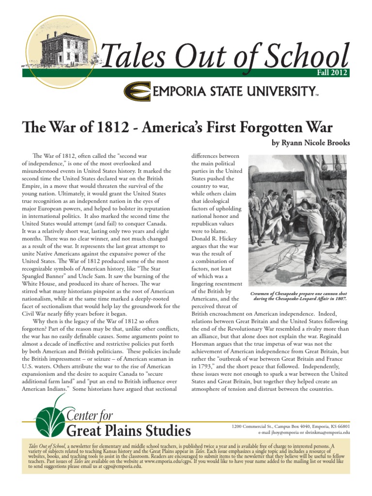 Tales Fall 2012 | PDF | Federalist Party | War Of 1812