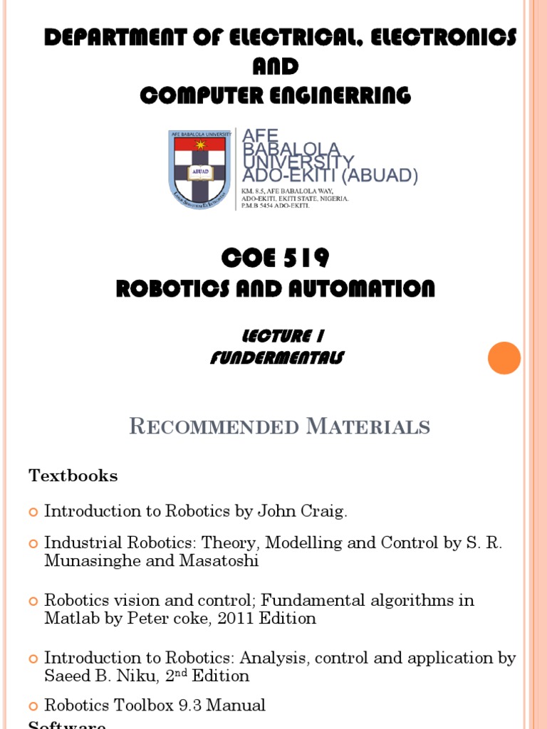 Introduction To Robotics | PDF | Robot | Robotics