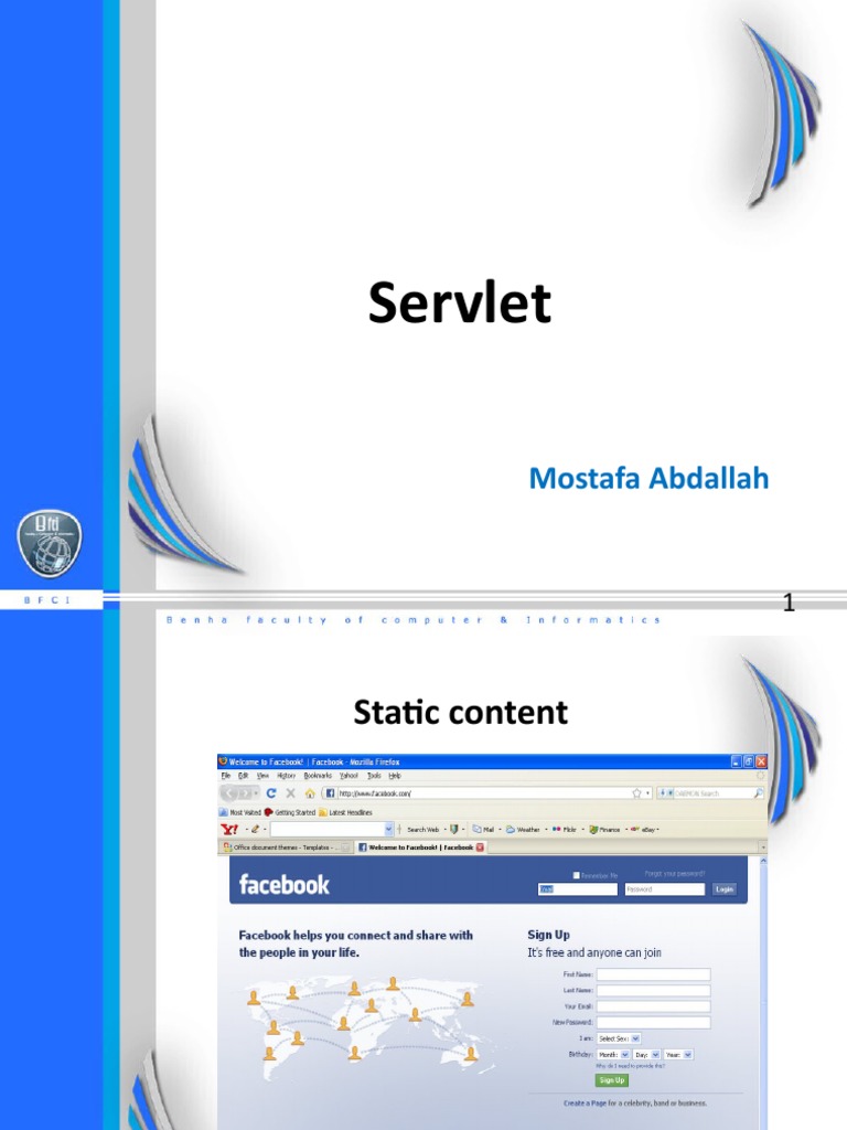 Servlet: Mostafa Abdallah | PDF | Http Cookie | Hypertext Transfer Protocol
