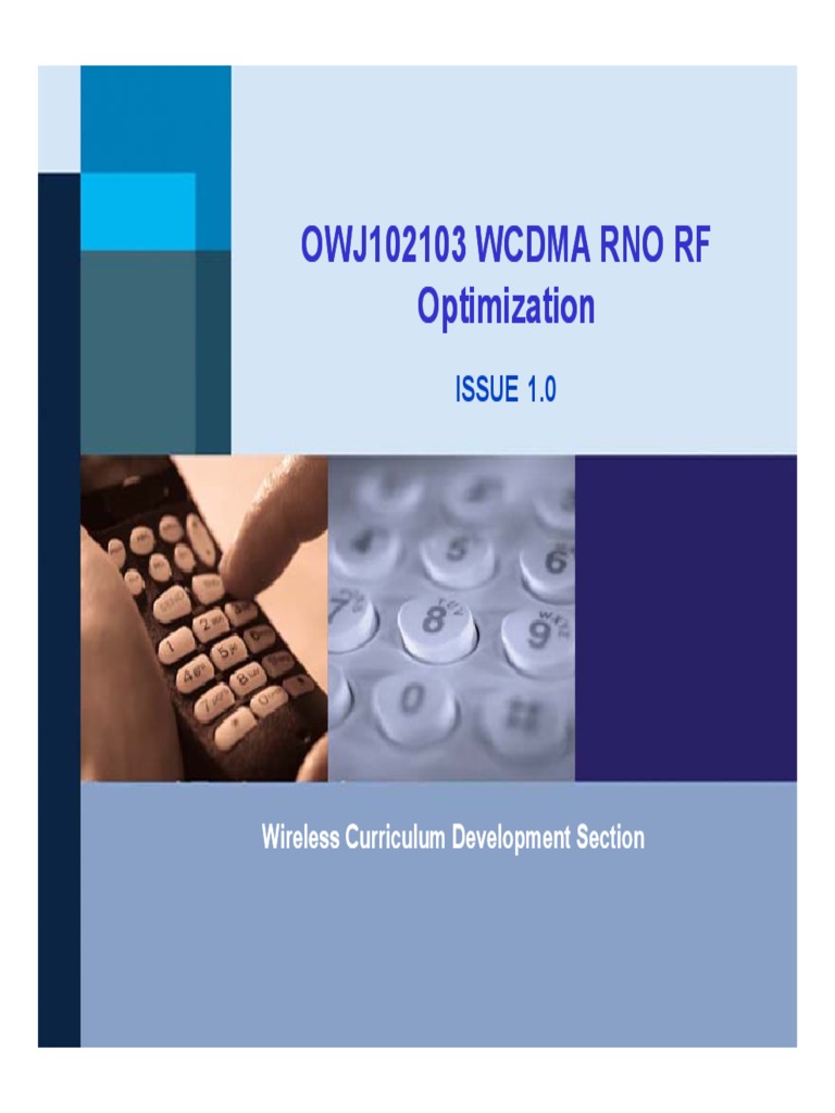WCDMA RF Optimization Curriculum Guide | PDF | Mathematical Optimization | Antenna (Radio)