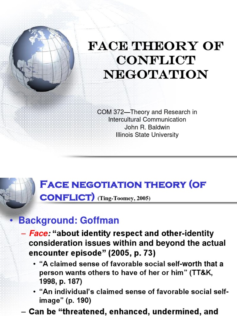 Face Theory of Conflict Negotation | PDF | Interpersonal Relationships ...