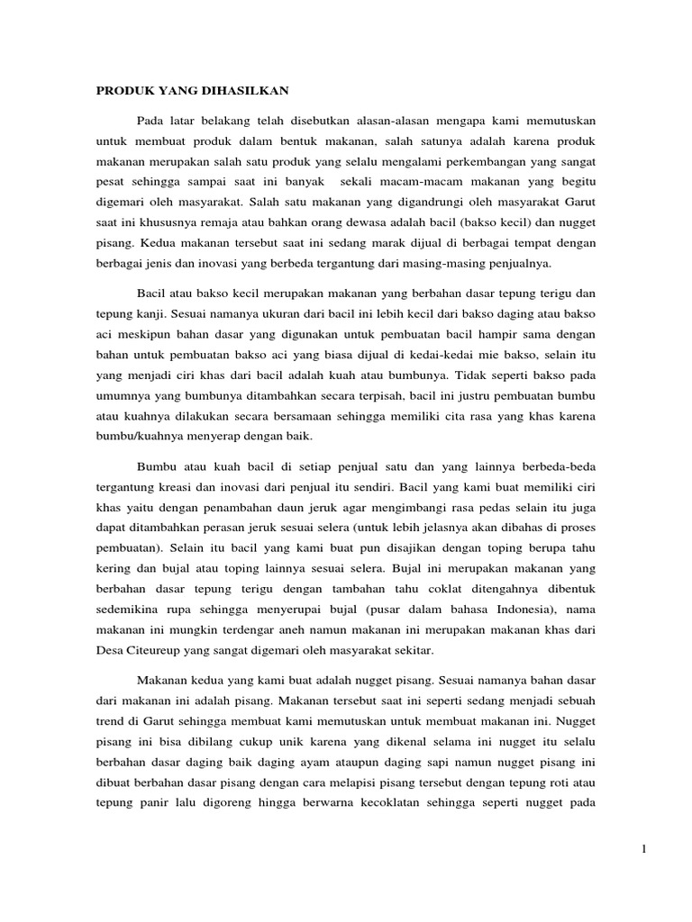 Resep Bacil dan Nugget Pisang Unik | PDF | Cooking, Food & Wine | Wellness