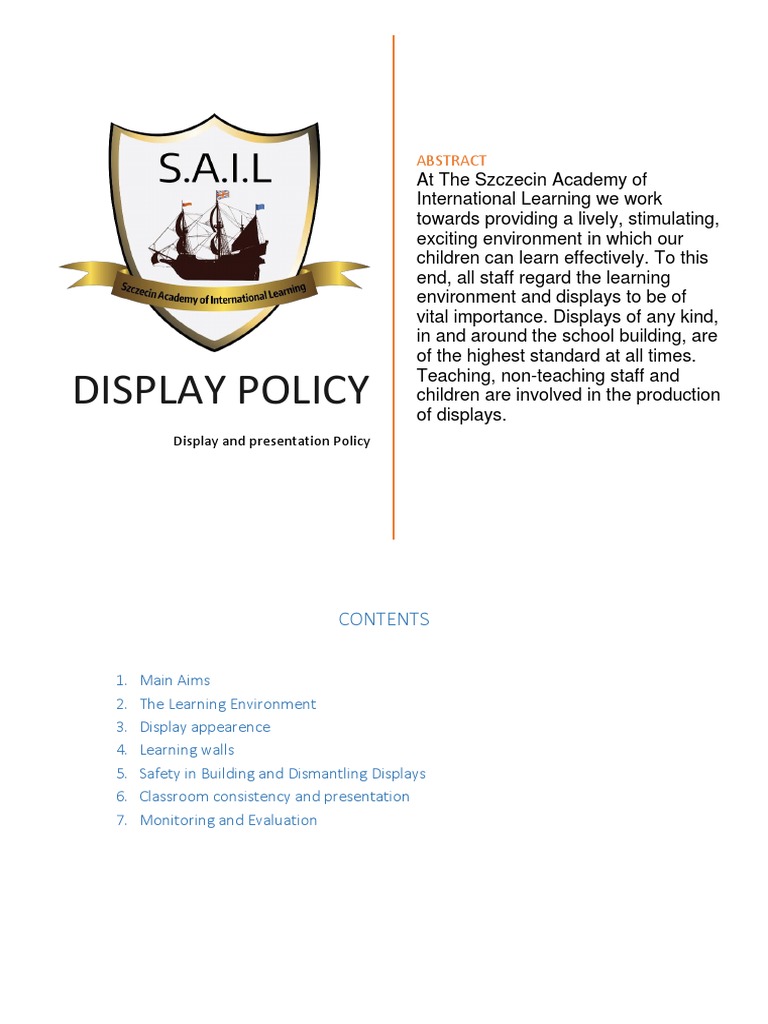 Display Policy | PDF