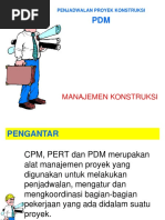 Penjadwalan Proyek-Metode Precedence Diagram Method (PDM) | PDF