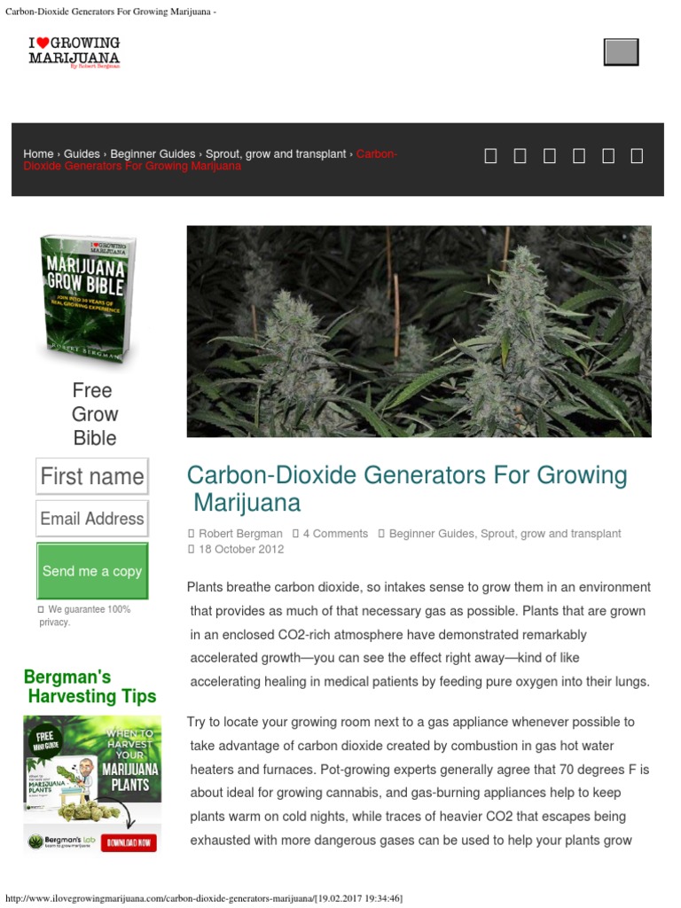 Carbon-Dioxide Generators For Growing Marijuana | PDF | Carbon Dioxide | Cannabis (Drug)