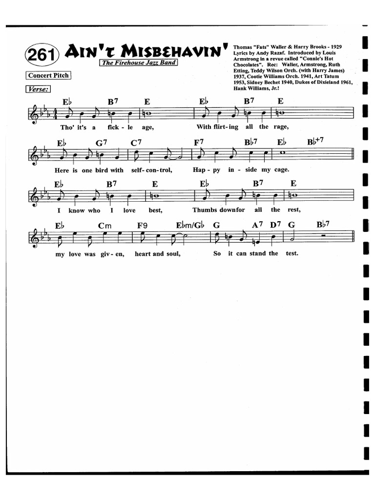 Ain't Misbehavin | PDF