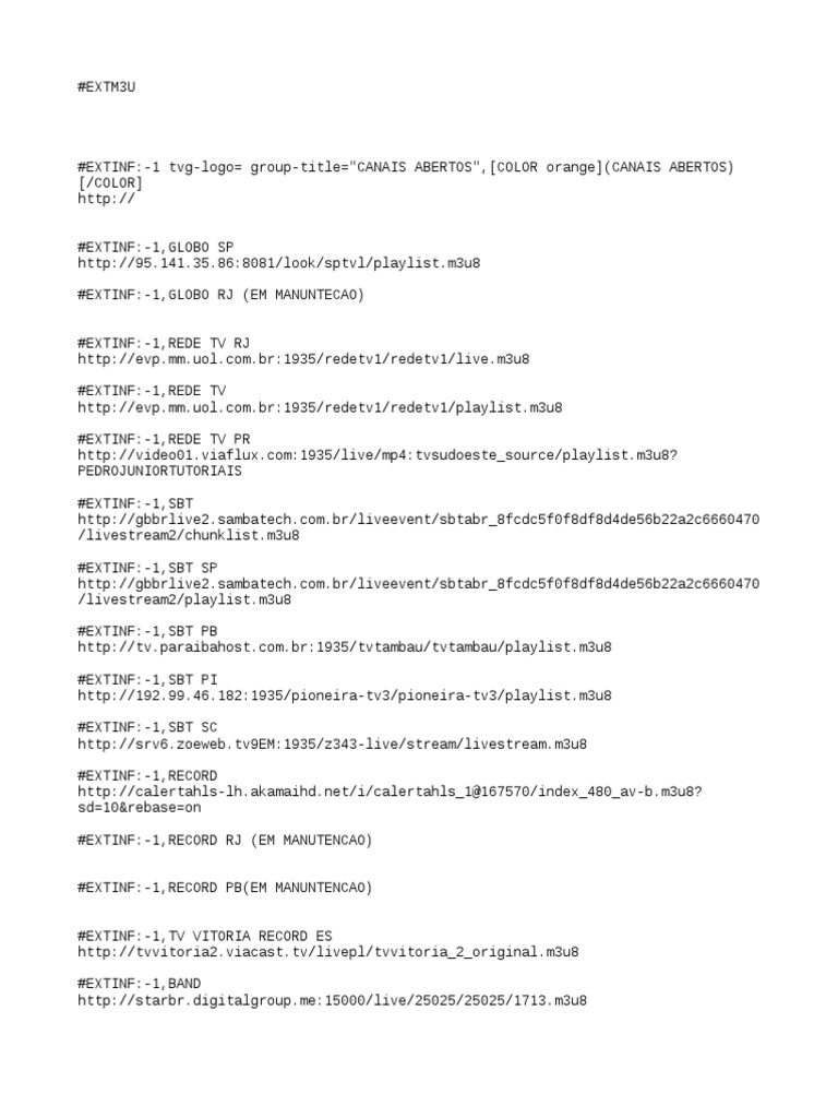 Lista M3u | PDF
