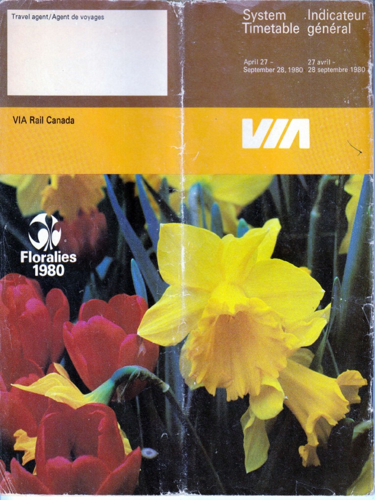 VIA Rail Canada Timetable Overview | PDF | Quebec | Rail Transport