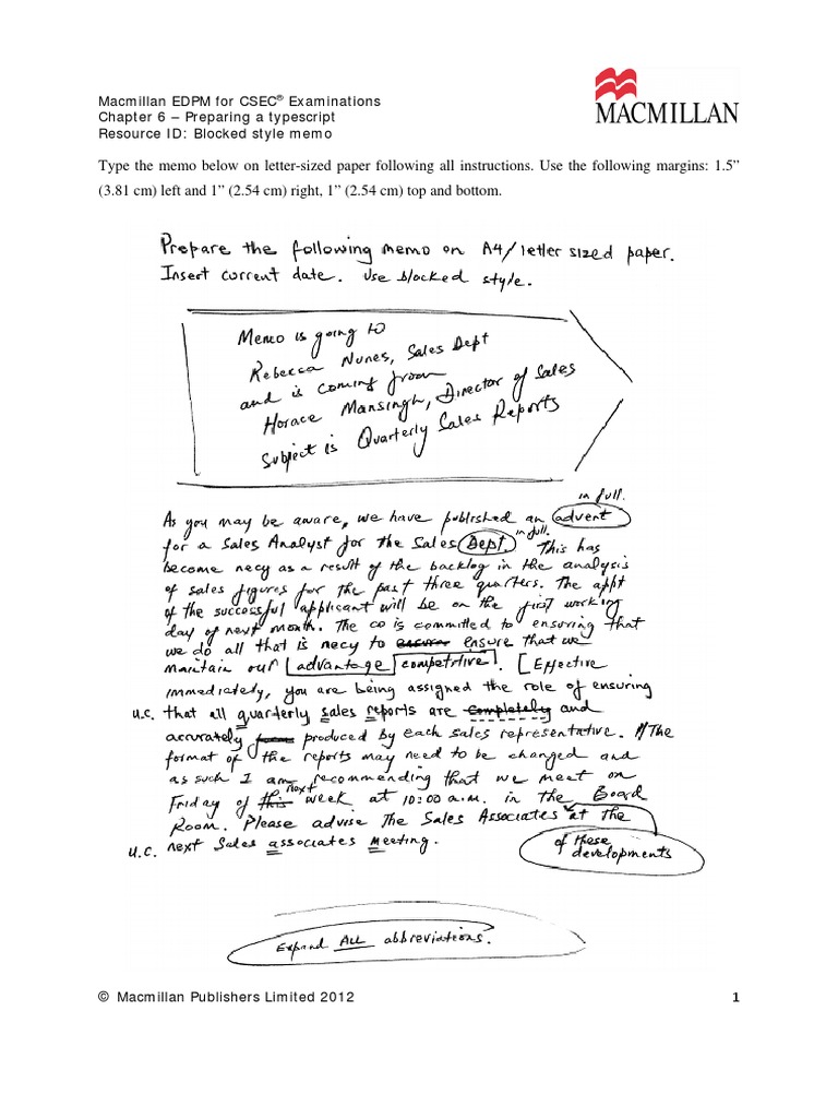 EDPM Memo Block Style