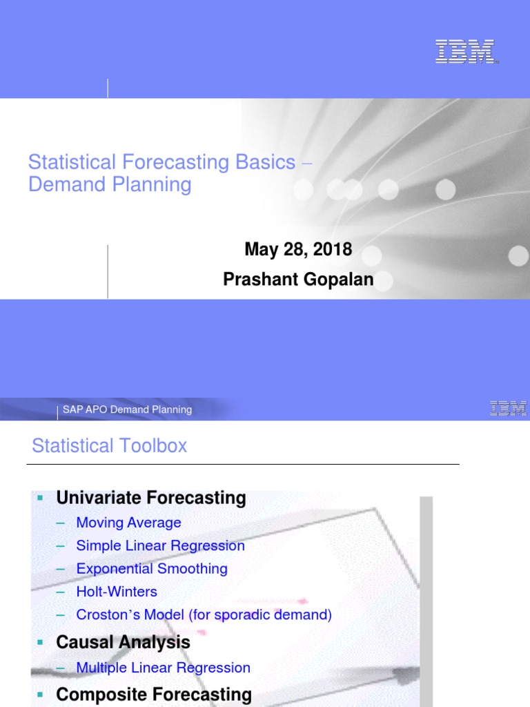 DP Statistical Forecasting | PDF | Linear Trend Estimation | Forecasting