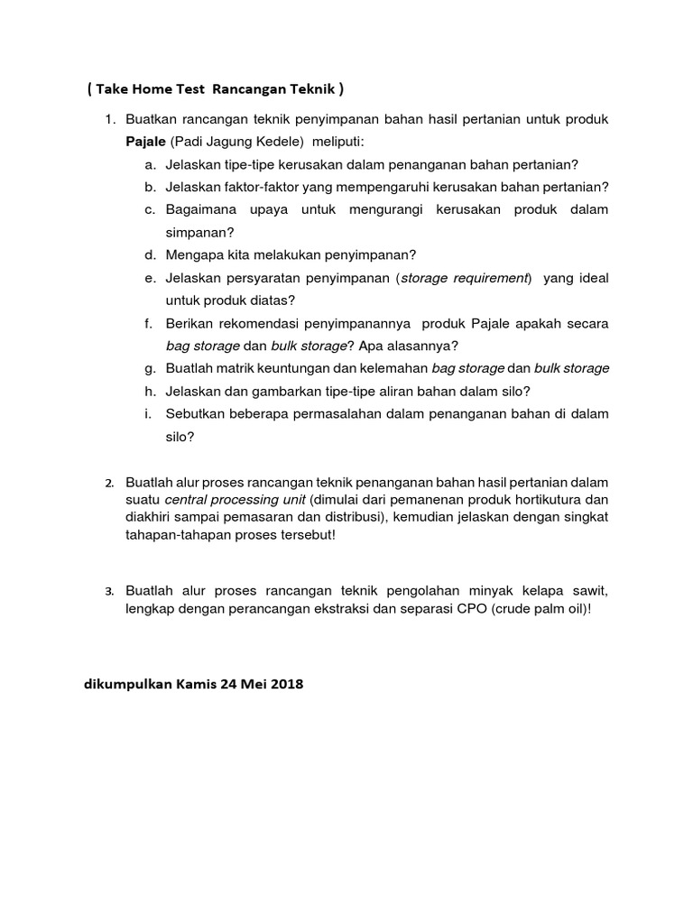 Soal Rantek 2018 | PDF