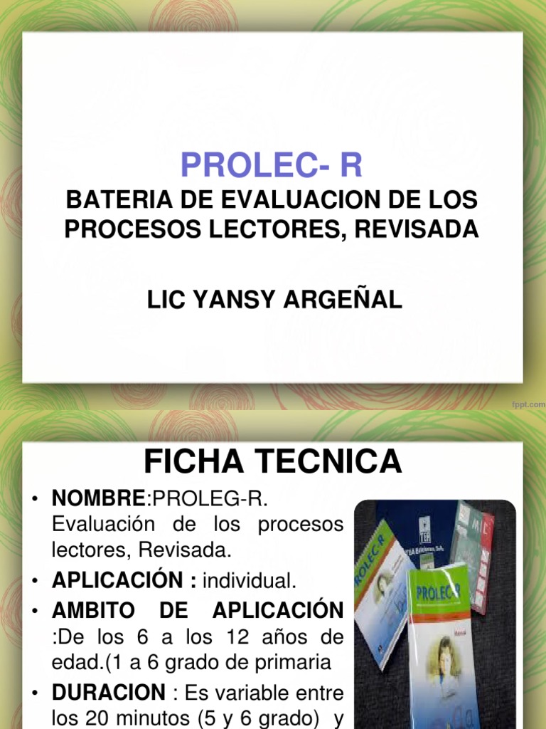 Prolec - R | PDF | Modificación de comportamiento | Neurociencia